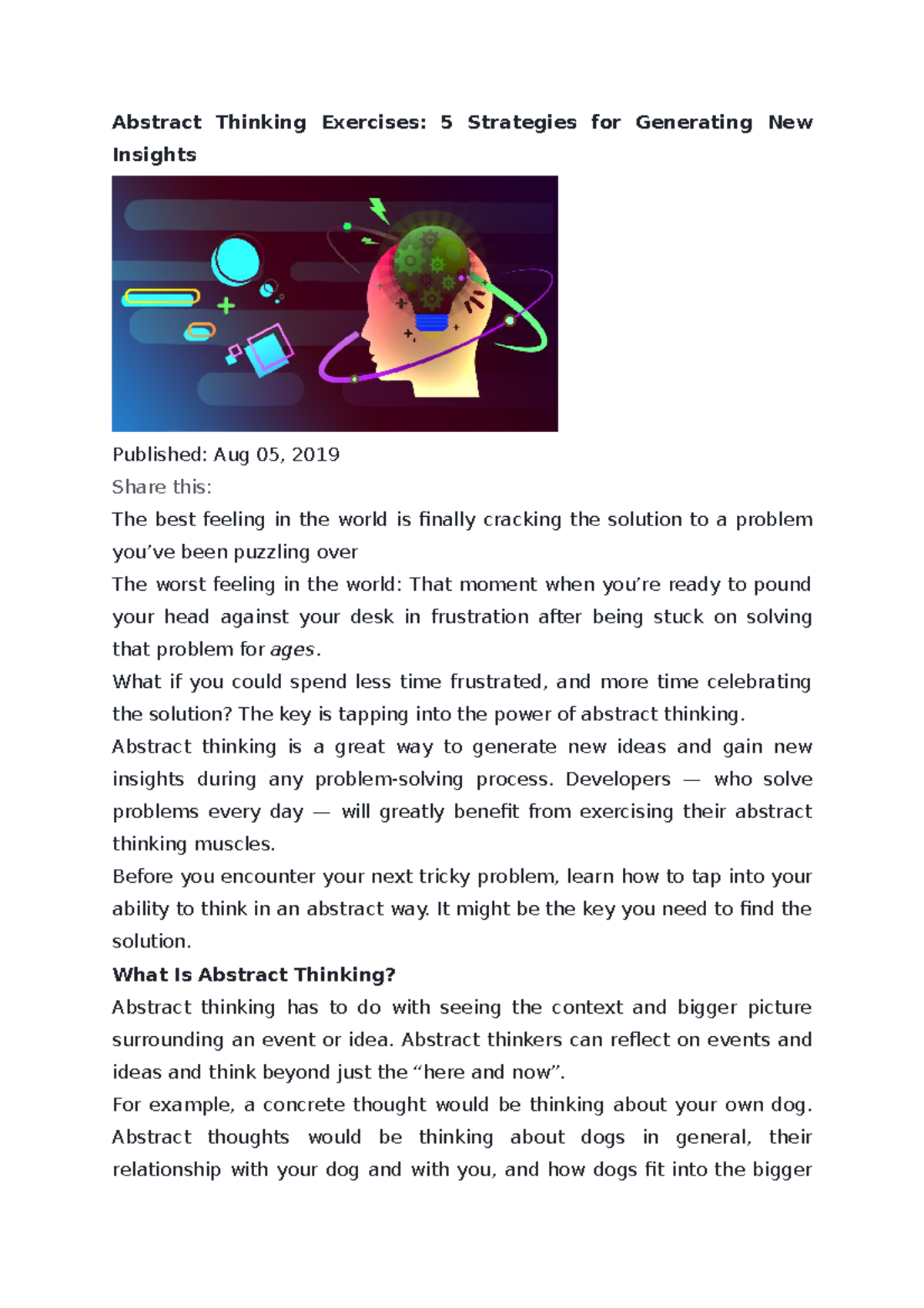 Abstract-Thinking-Exercises - Abstract Thinking Exercises: 5 Strategies ...