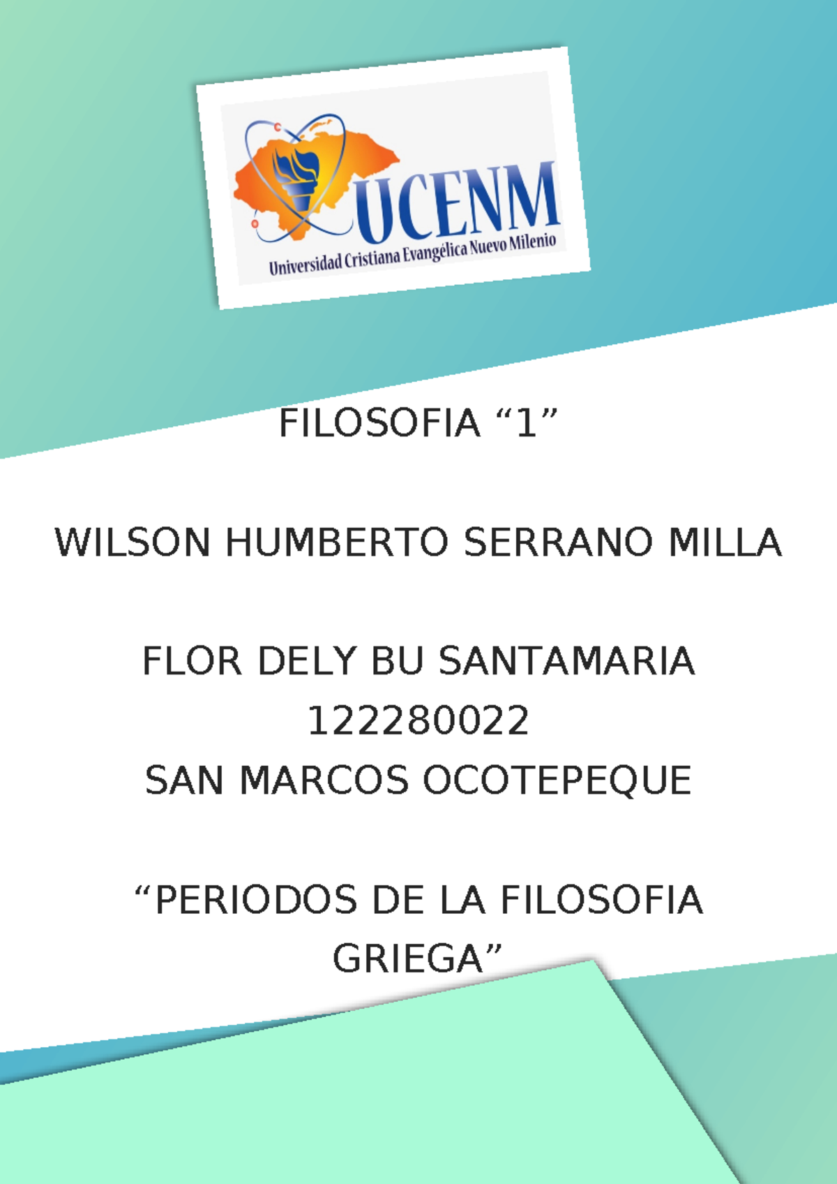 122280022-8 - INFORMACION - Español - FILOSOFIA “1” WILSON HUMBERTO ...