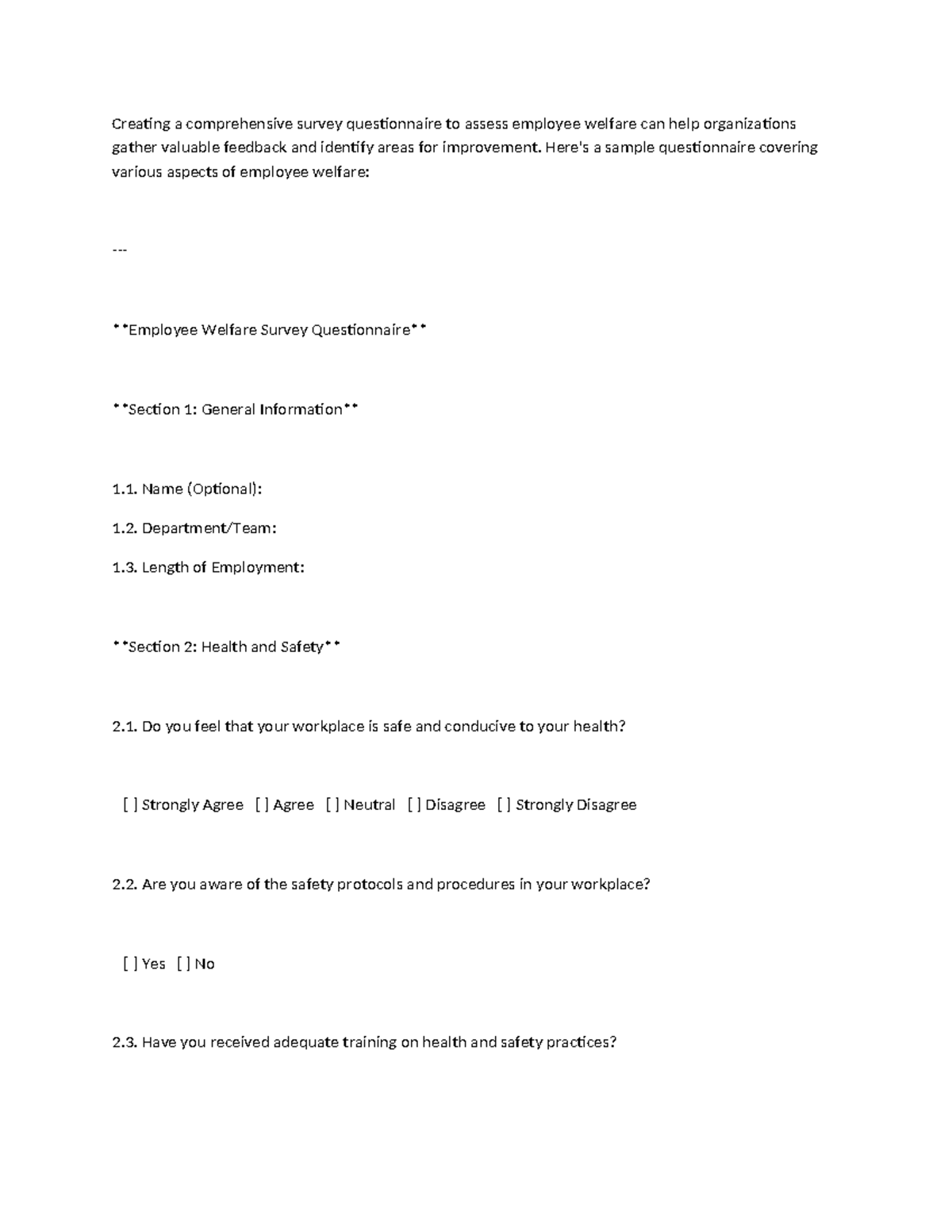 Survey Ques - Summary MBA - Creating a comprehensive survey ...