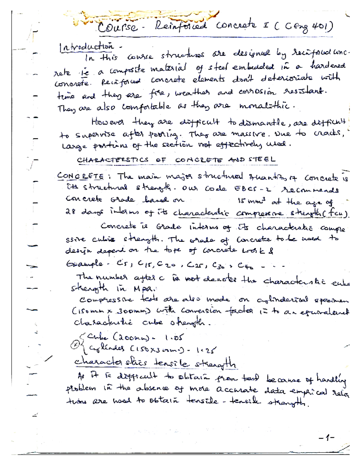 RC-I from habtom - Teacher ppt - Course Reinforced concrete I C CEng ...