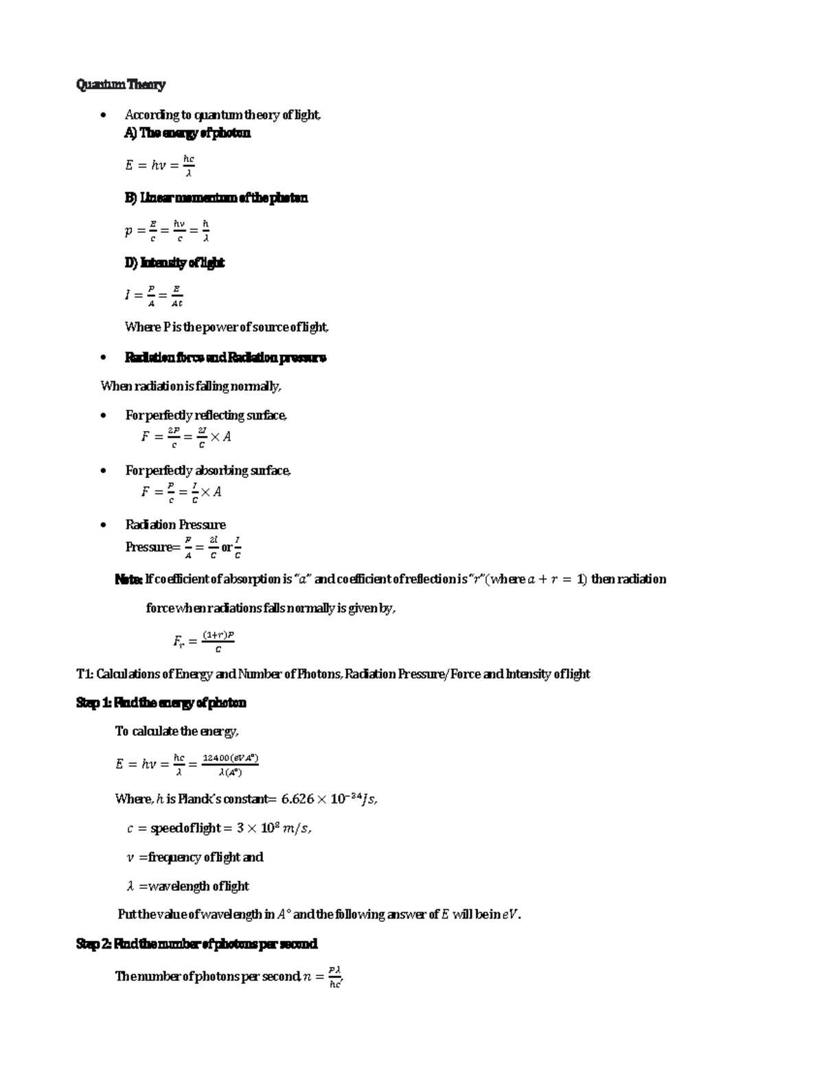 Physics Photoelectric Effect and Dual nature of matter & radiation ...