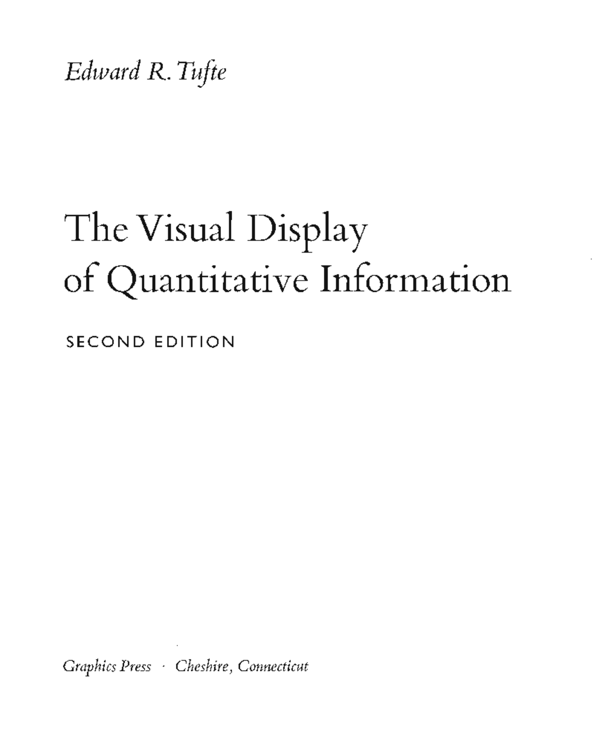 The Visual Display of Quantitative Information - Econometrics - Studocu