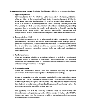 Gov Acc 7 - Notes - Under the new accounting system , the government ...