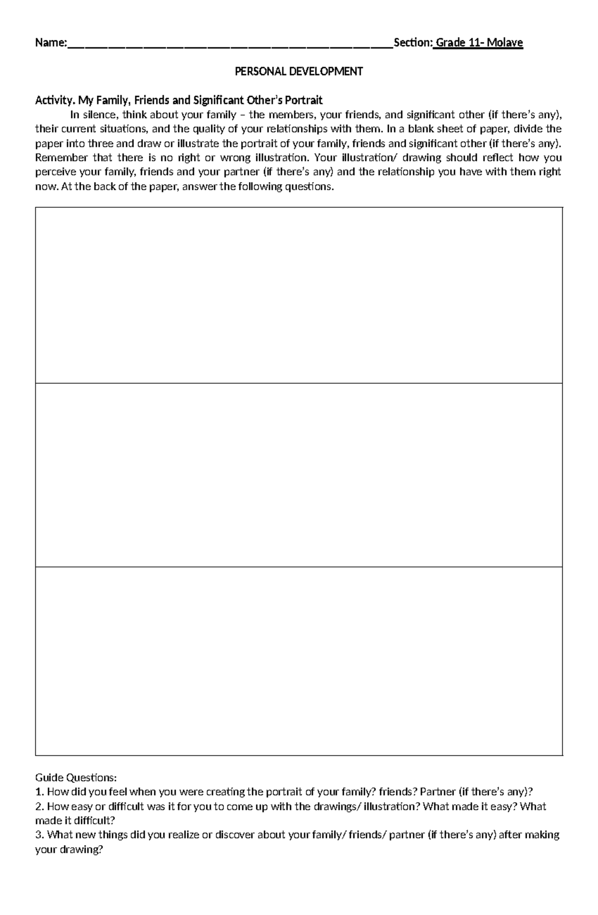 Activity - Name ...