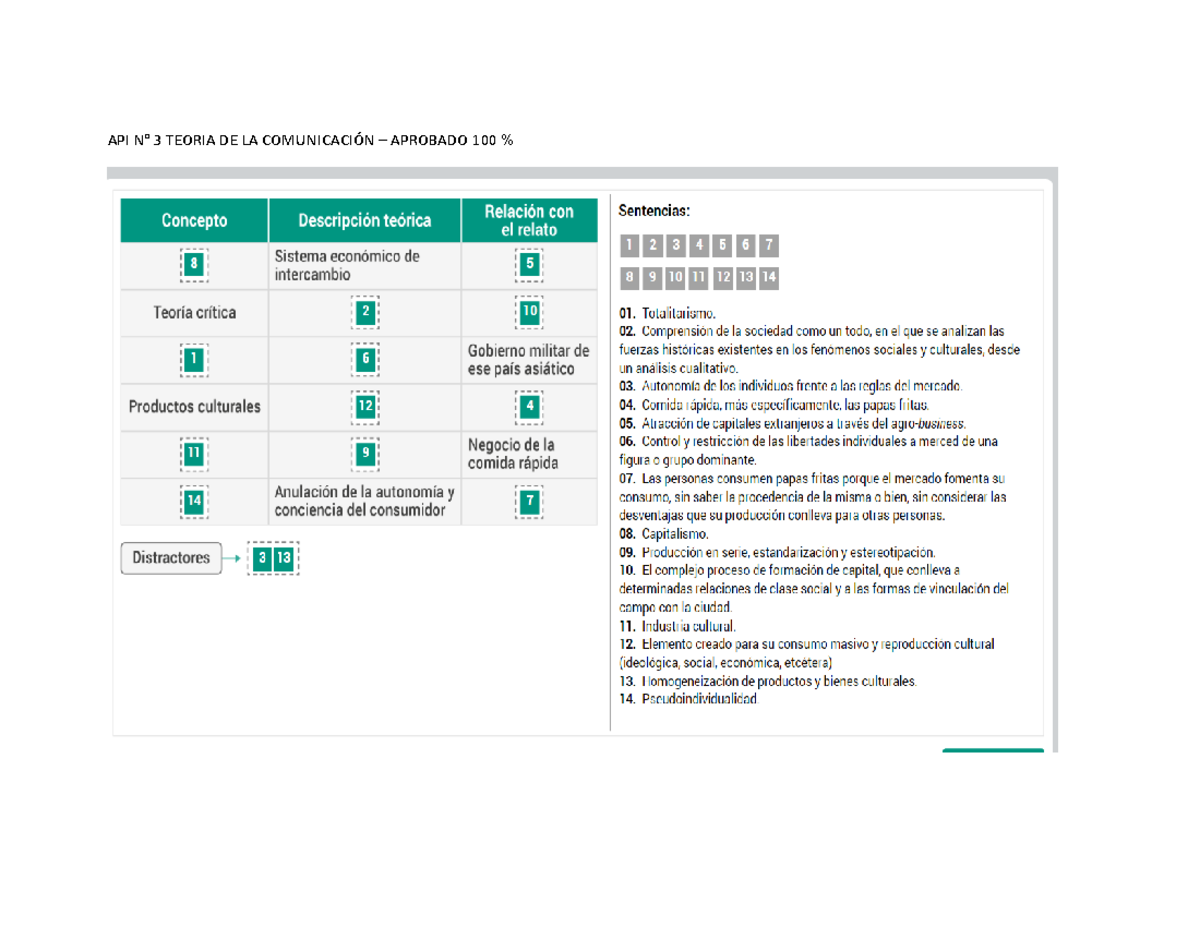 API N° 3 Teoría DE LA Comunicación AÑO 2020 - Teorías de la Información ...