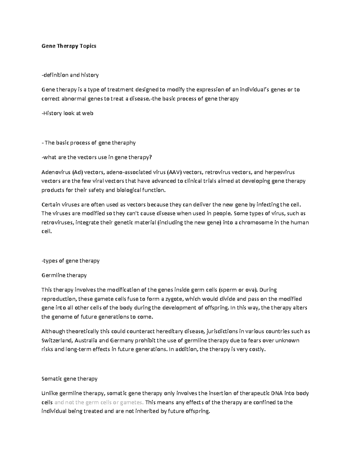 Information about Gene Theraphy Research - Gene Therapy Topics ...