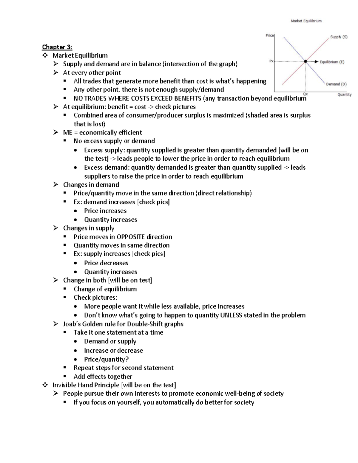 Econ 002 chpt. 3 - Professor: Joab Corey - Chapter 3: v Market ...