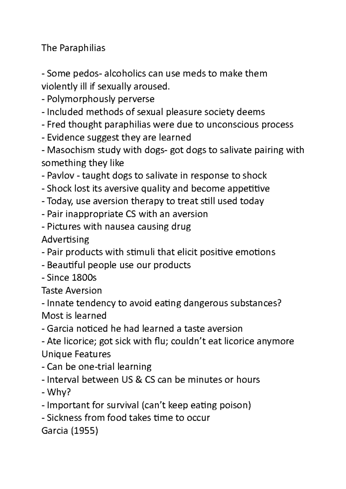 Learning Psych 6 The Paraphilias - The Paraphilias Some pedos ...