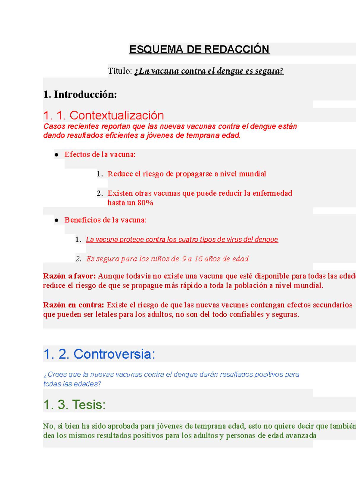 Esquema DE Redacción - te servira para COMPRENSION Y REDACCION DE TEXTOS - ESQUEMA DE REDACCIÓN ...