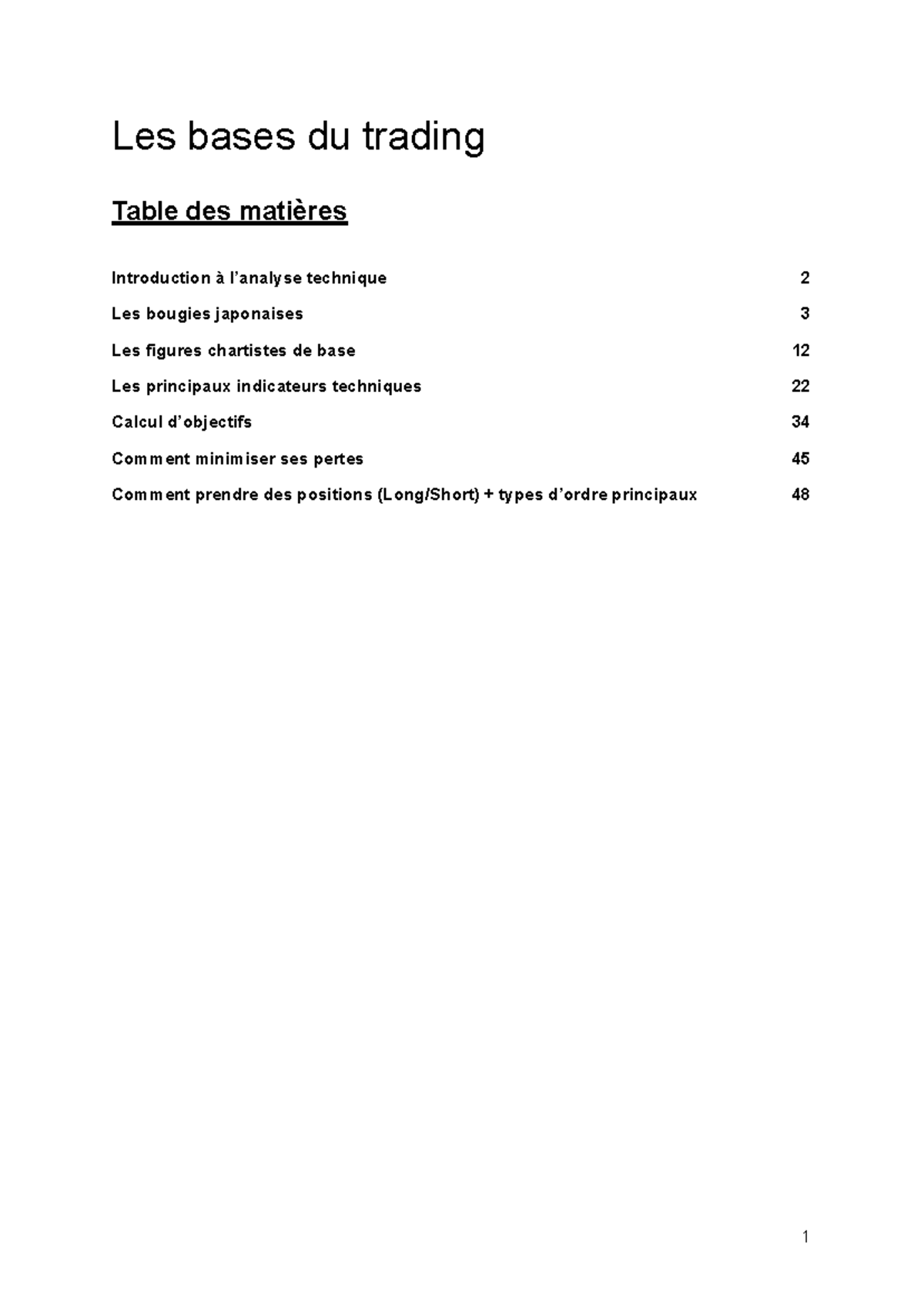 Guide Les bases du Trading - Les bases du trading Introduction à l ...