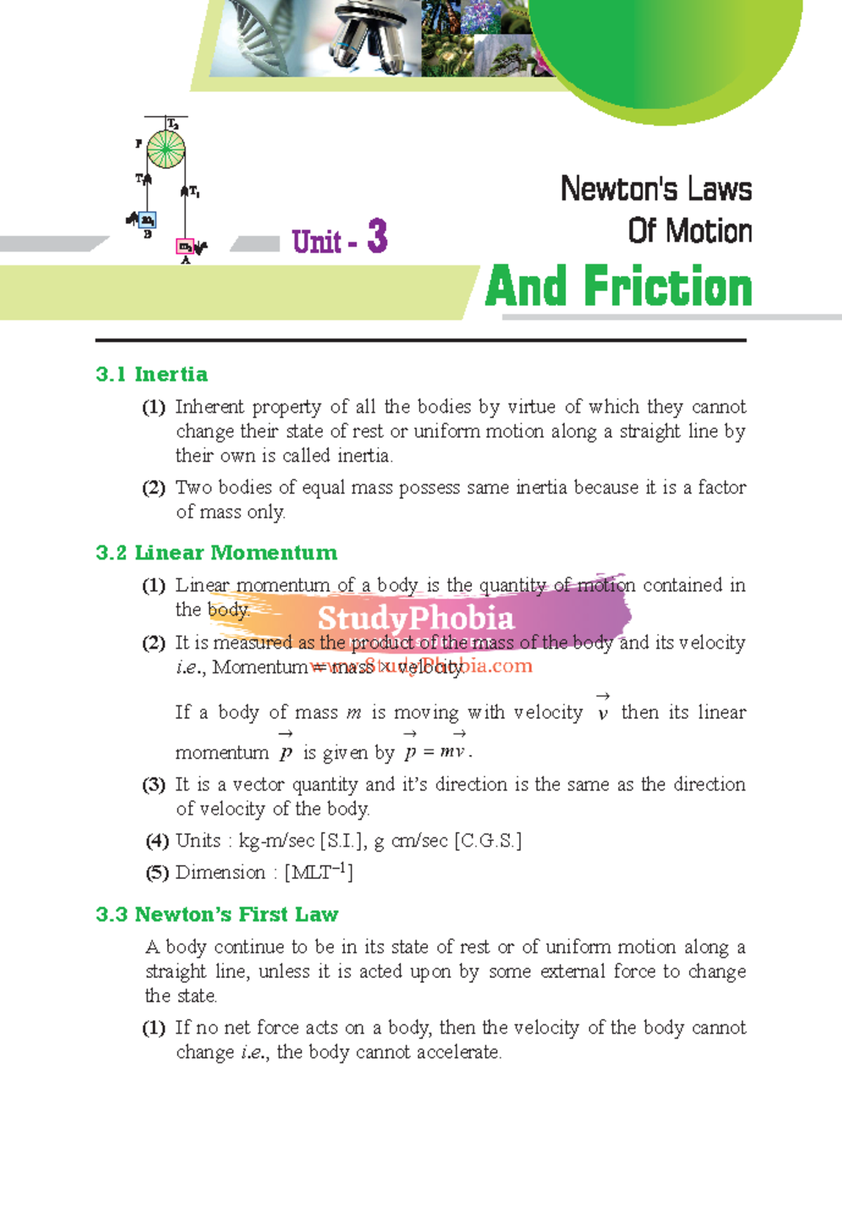 3. Newton's Laws of Motion and Friction - Newton's Law Of Motion And ...