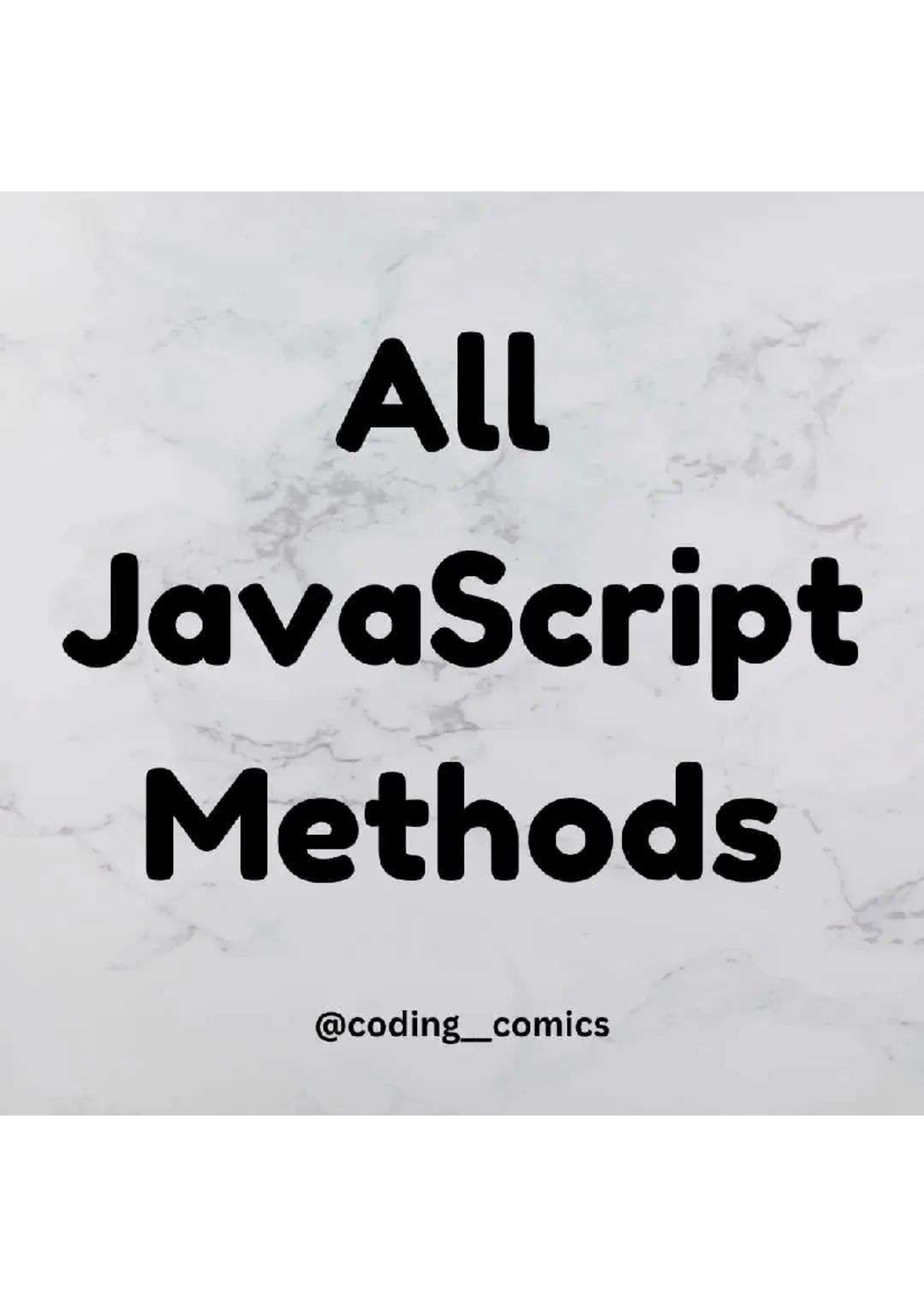Java Script Method - Zbsksjna - All JavaScript Methods @coding_comics String Methods charAt ...