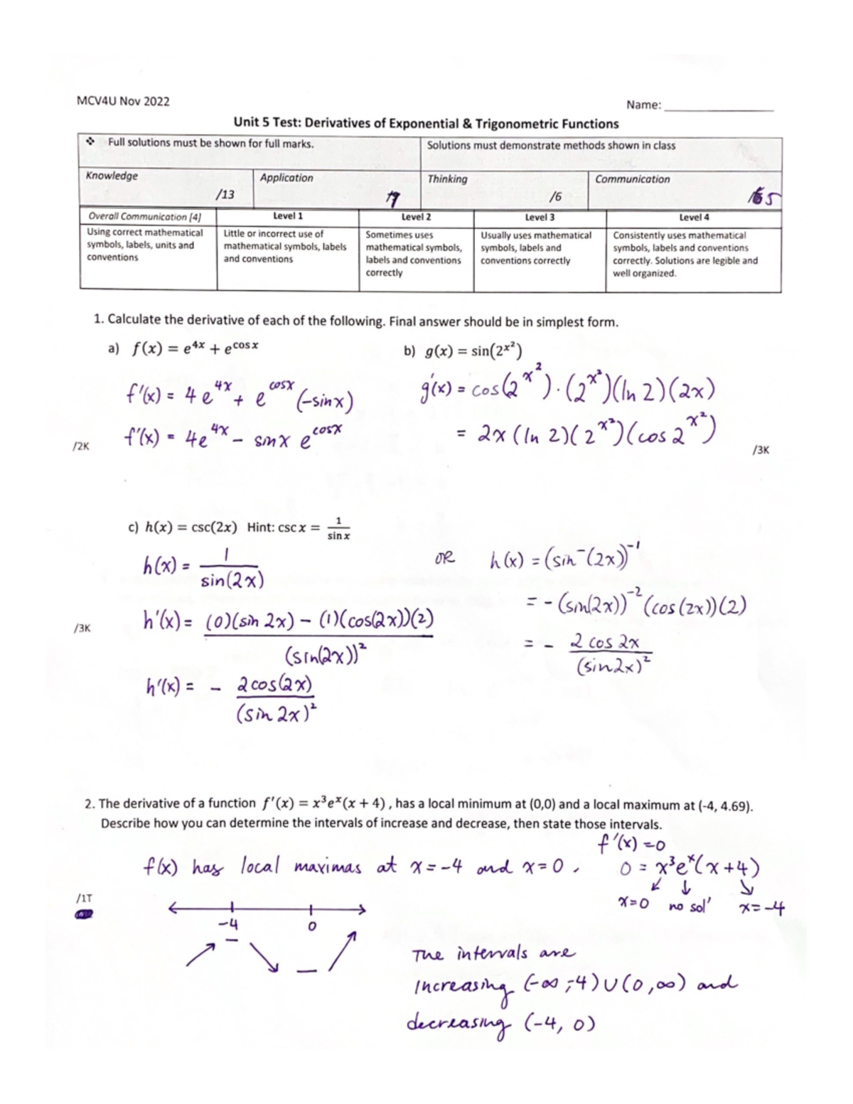 MCV Unit 5 Test Practice - Studocu