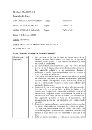 TP N1 Teoria de la Argumentacion Juridica . nota10 - TEORIA DE LA ...