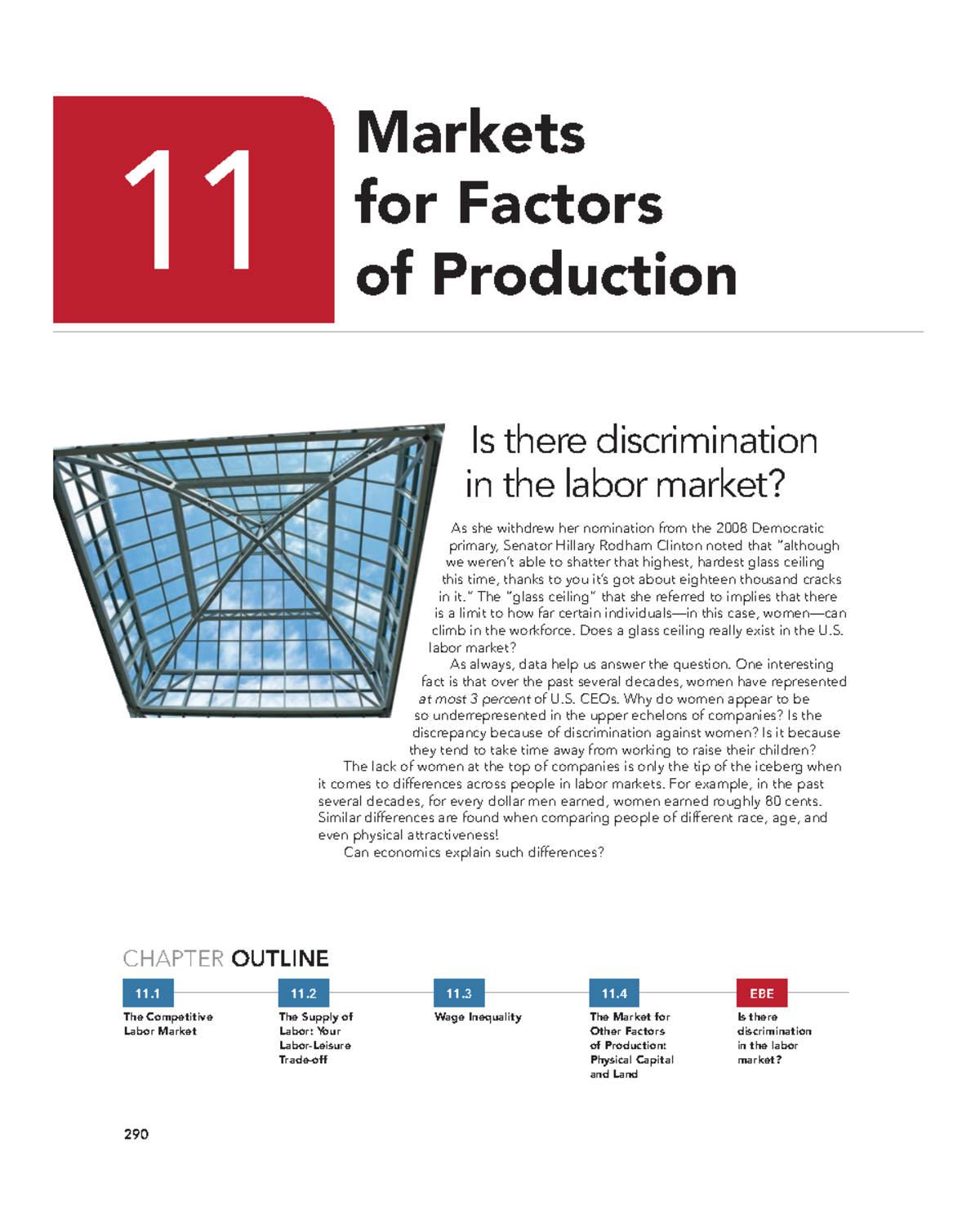 ALL Ch 11 - Lecture notes - 290 Markets for Factors of Production 11 Is ...