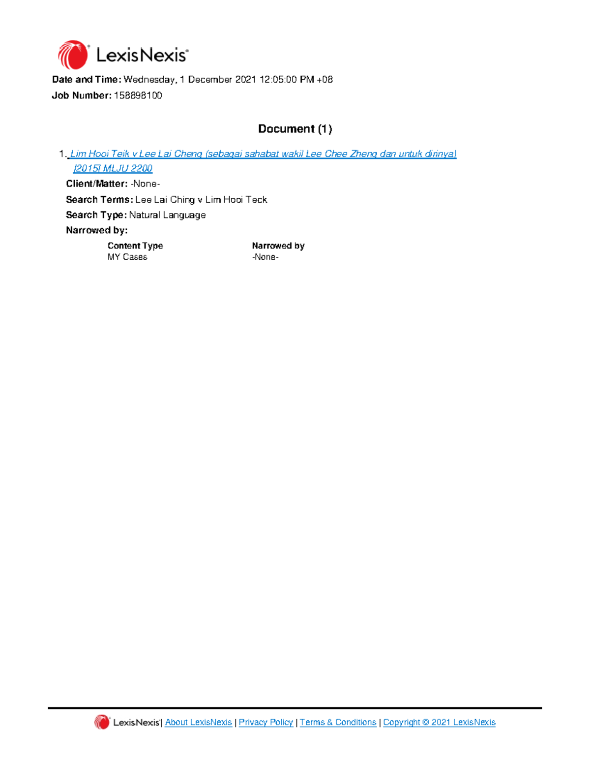 Lim Hooi Teik v Lee Lai Cheng (sebagai sahabat wakil Le - Malik Imtiaz ...