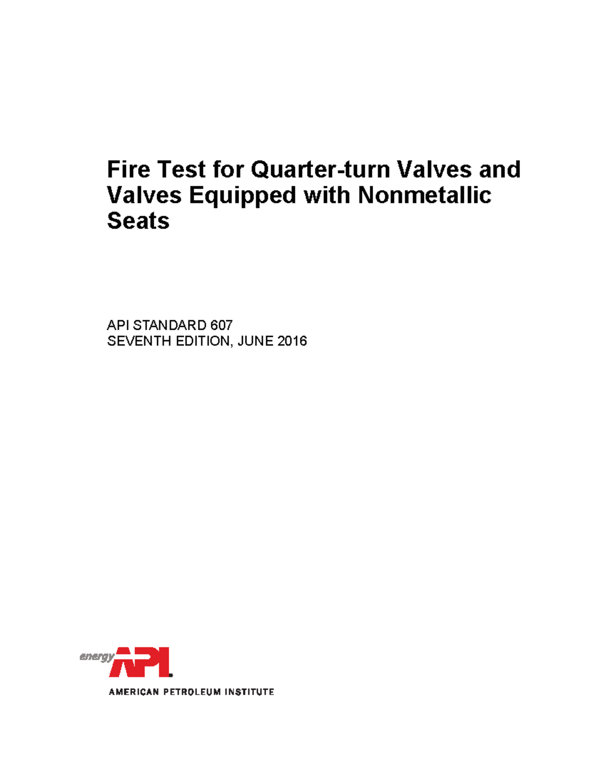 API 607 Fire Test - valvula - Fire Test for Quarter-turn Valves and ...