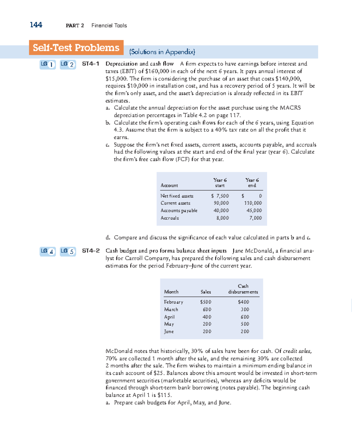 Chapter 4 1 Chapter 4 Receivables 144 PART 2 Financial Tools Self