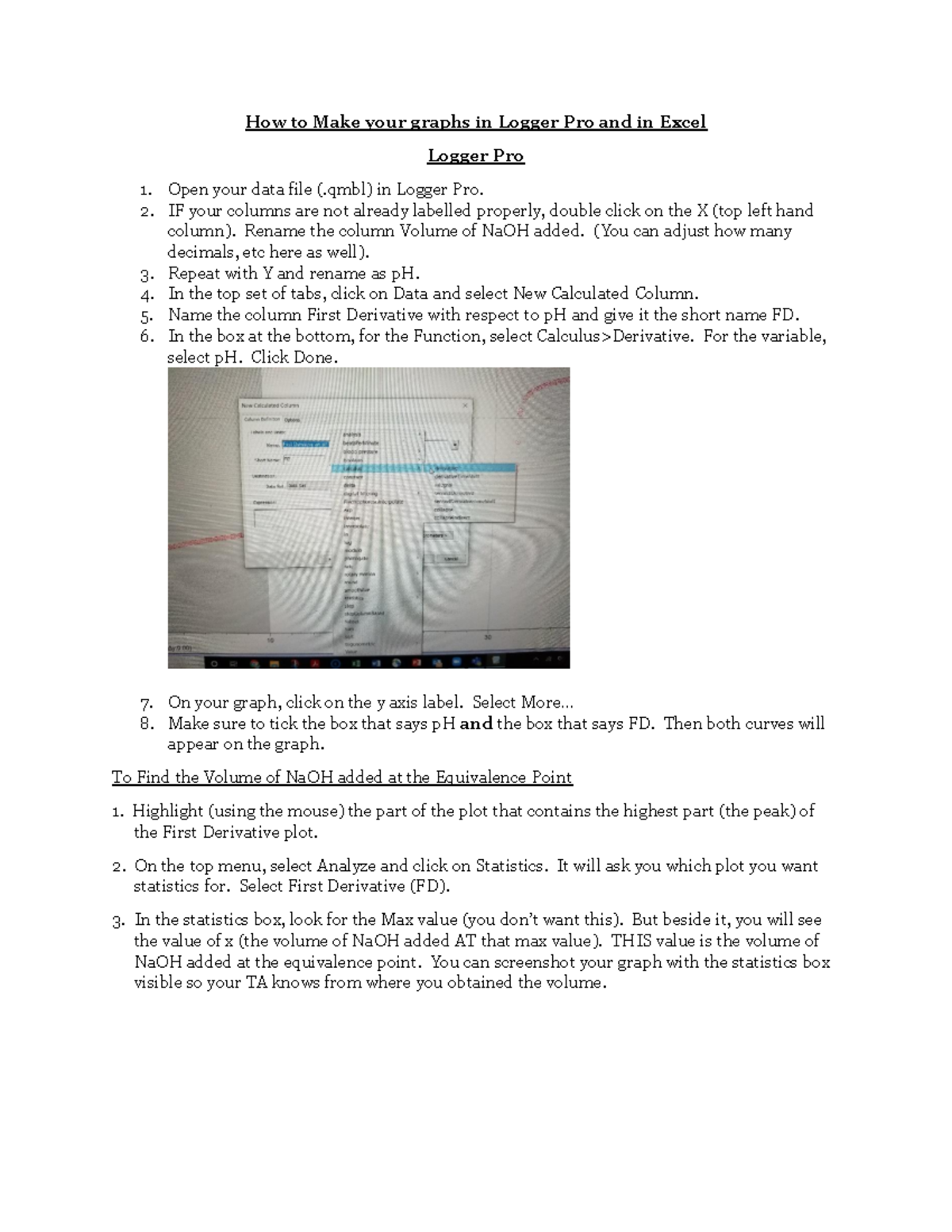 How to Make your graphs in Logger Pro and in Excel 223 - qmbl) in ...
