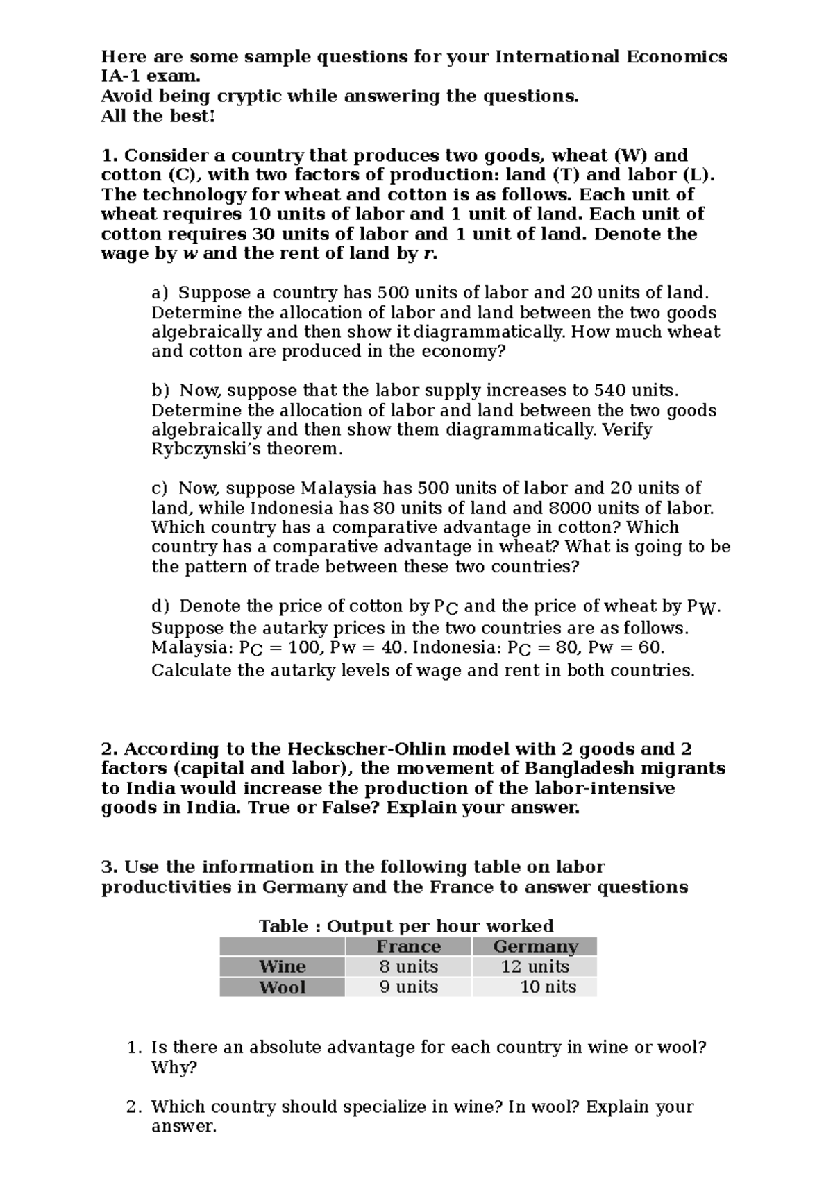 IE-sample questions - sample question - Here are some sample questions ...