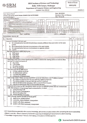 Selective Repeat Automatic Repeat Request - SRM Institute of Science ...