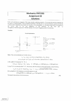 PHY1505 Assignement no 2 (2023) - PHY1505 - Unisa - Studocu