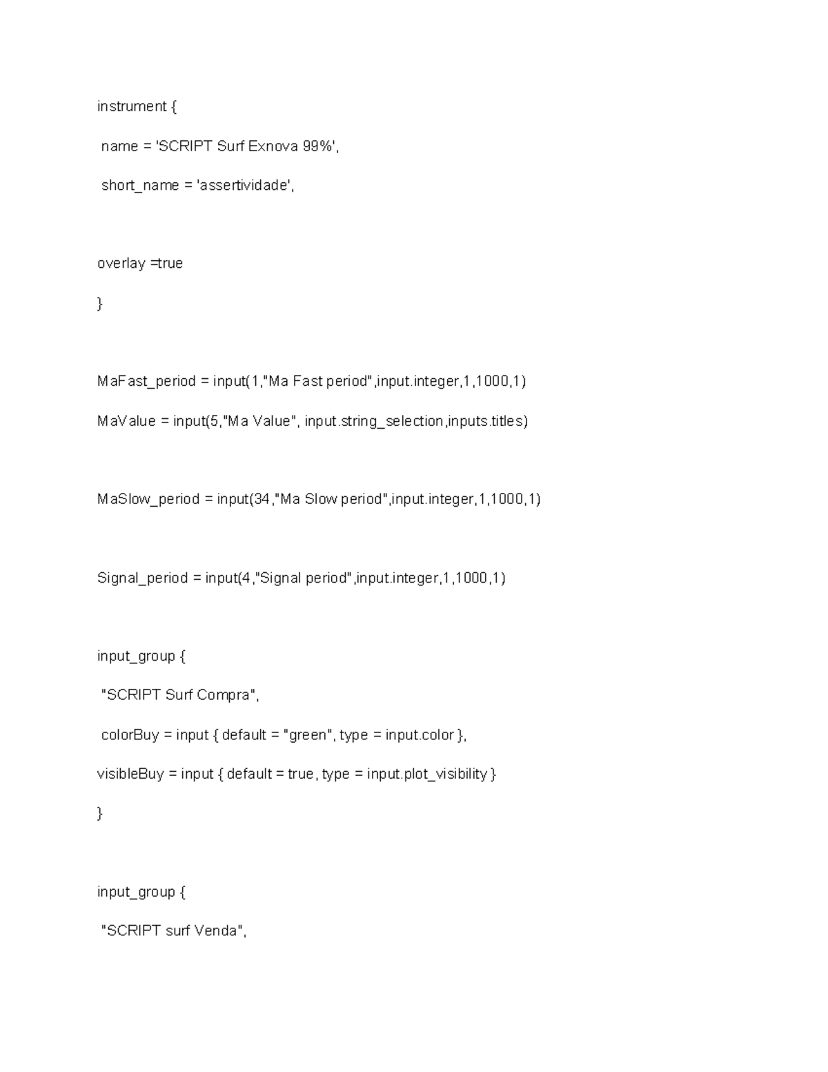 Script SURF - This Lecture notes is really helpful - instrument { name ...