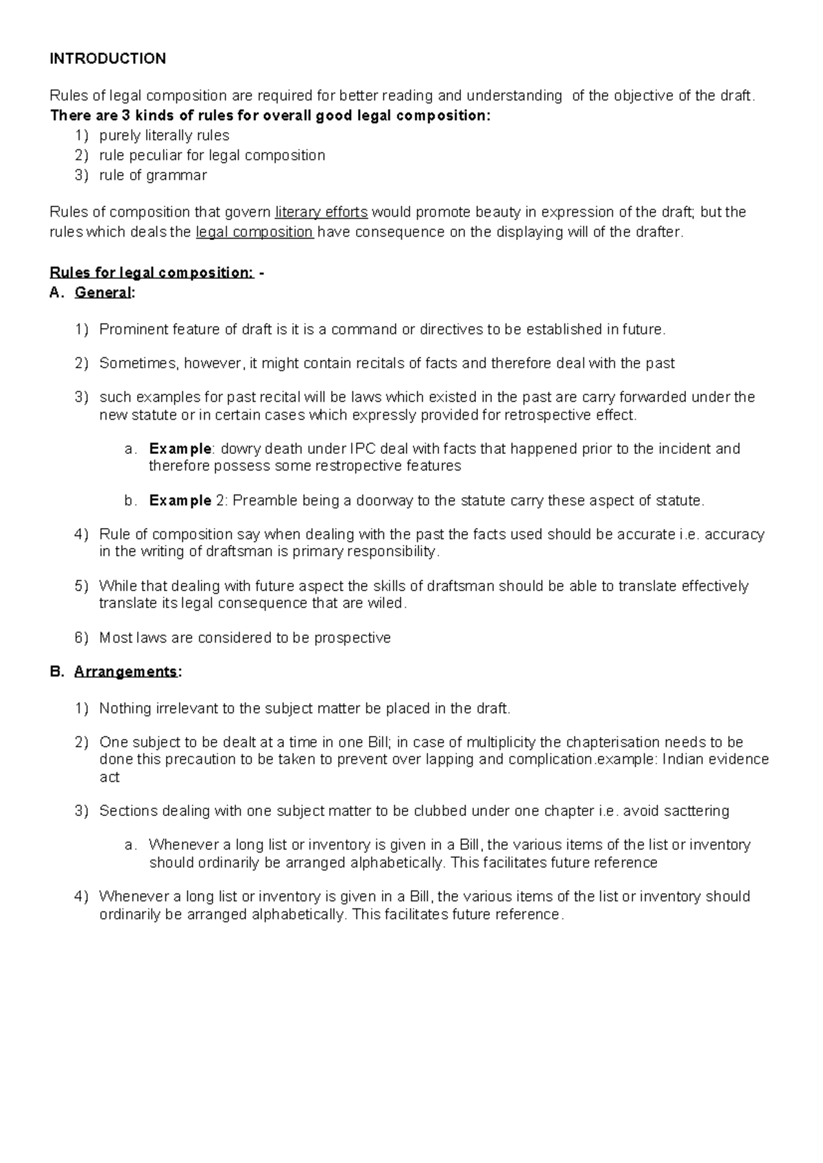 Rules of composition for LD (1) - INTRODUCTION Rules of legal ...