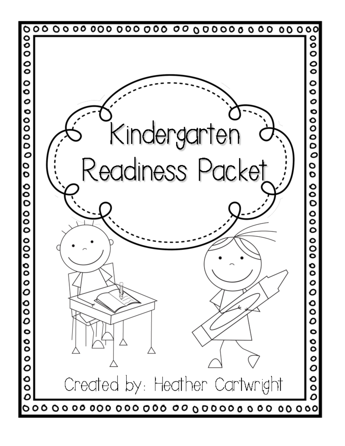 Kindergarten Readiness Packet Skillsto Practicefor Kindergarten ...