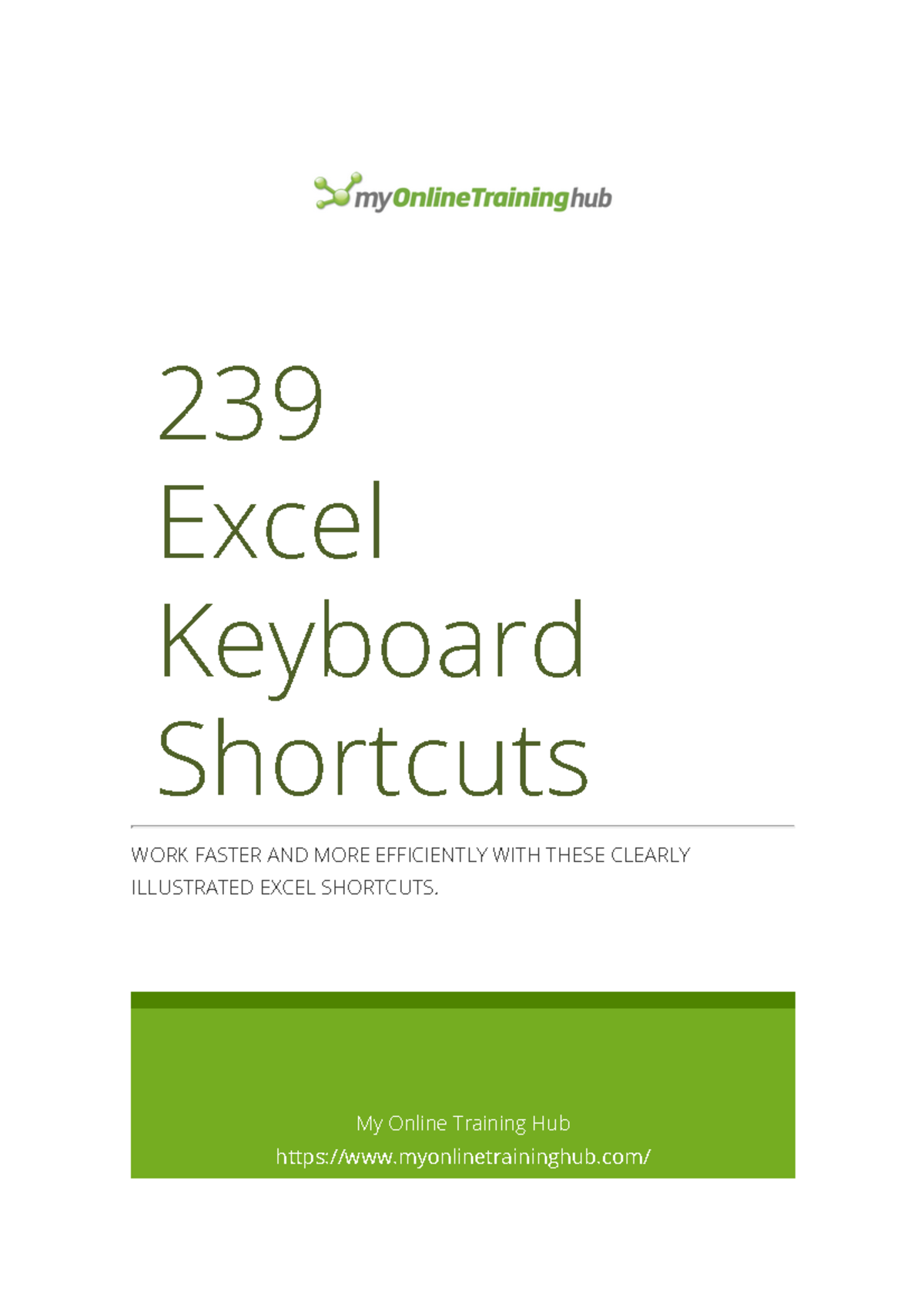 239 Excel Shortcuts For Windows My Online Training Hub 239 Excel Keyboard Shortcuts Work
