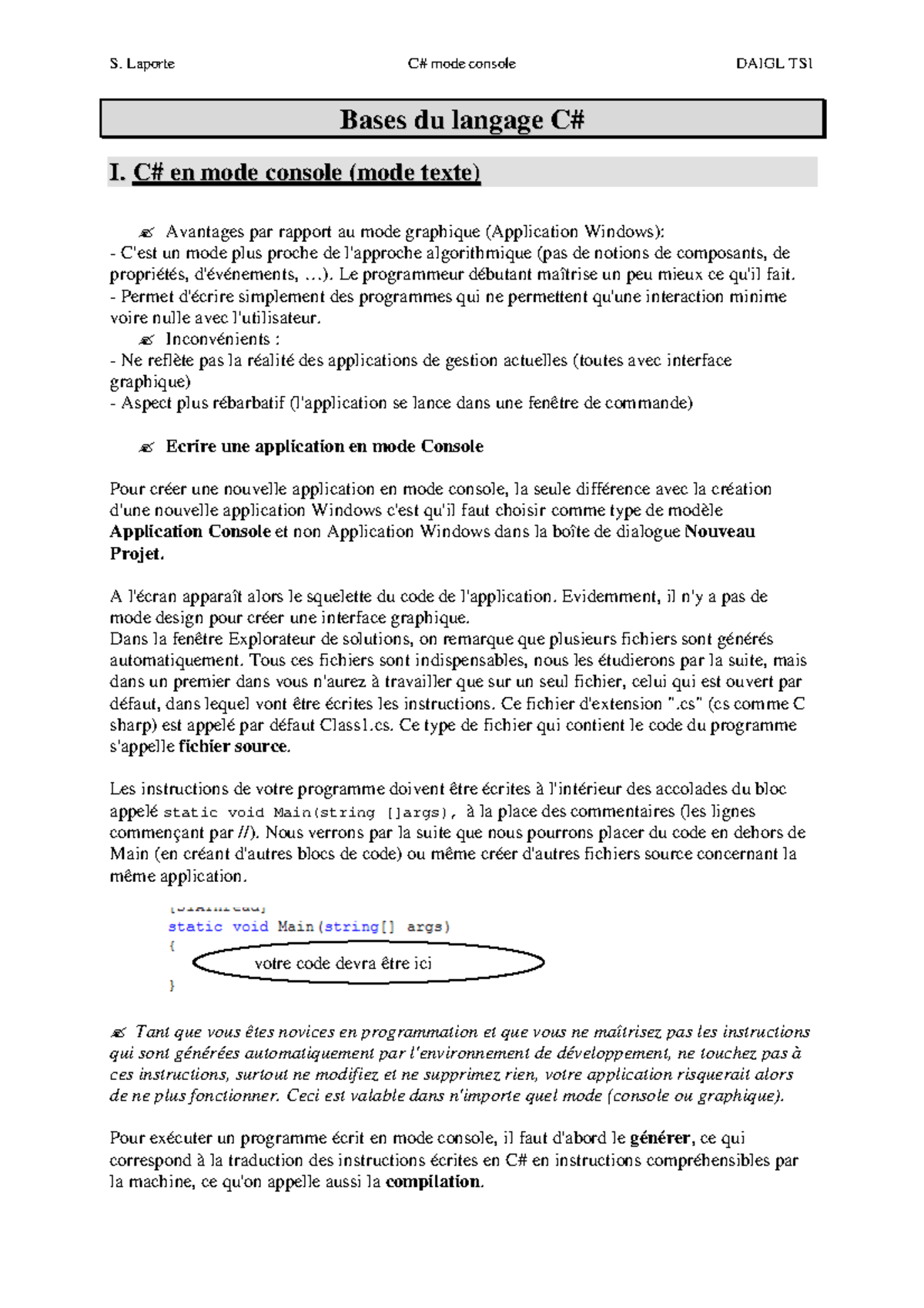 Courscsharp-id5877 - livre programmation - Ba Basseess dduu ...