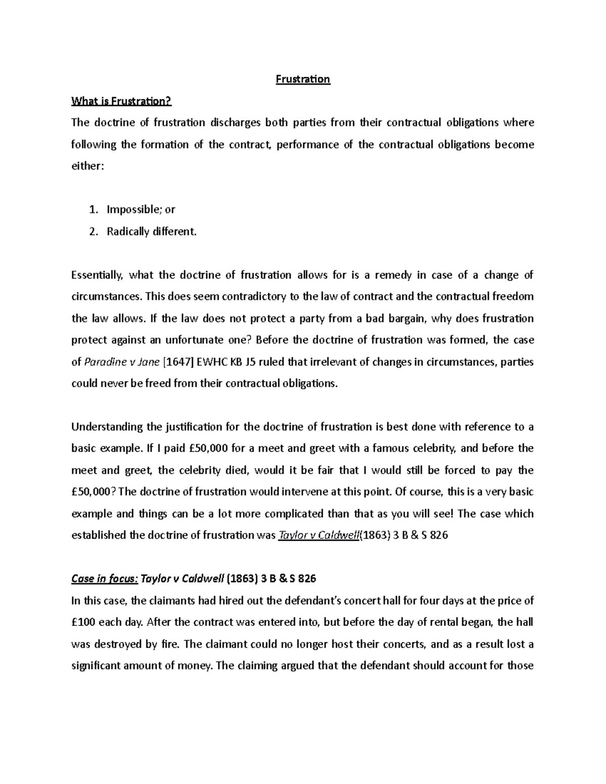 Lecture Note 7 - Frustration - Frustration What is Frustration? The ...