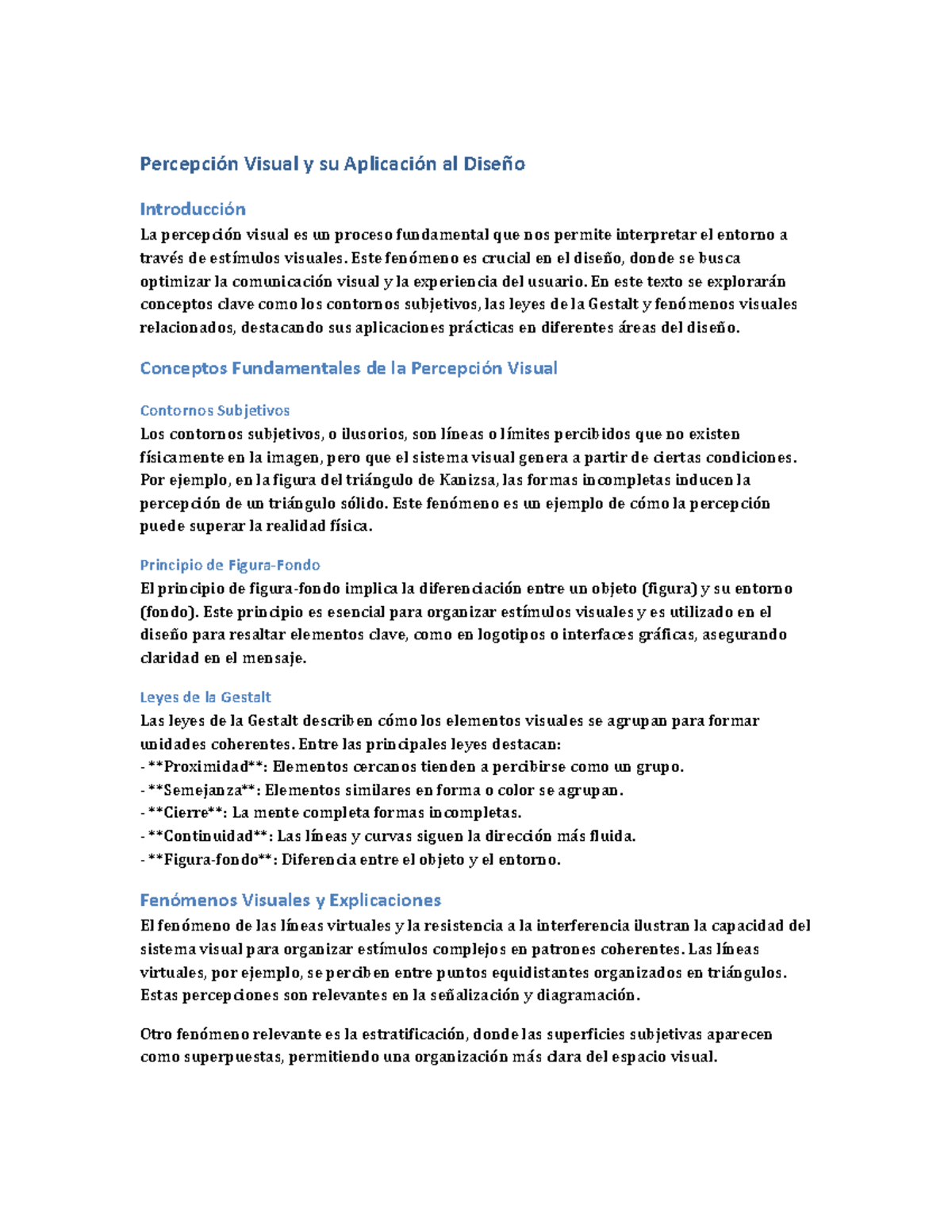 Psico Ap. eje 2 - Resumen Eje 2 Explica conceptos de la percepción ...