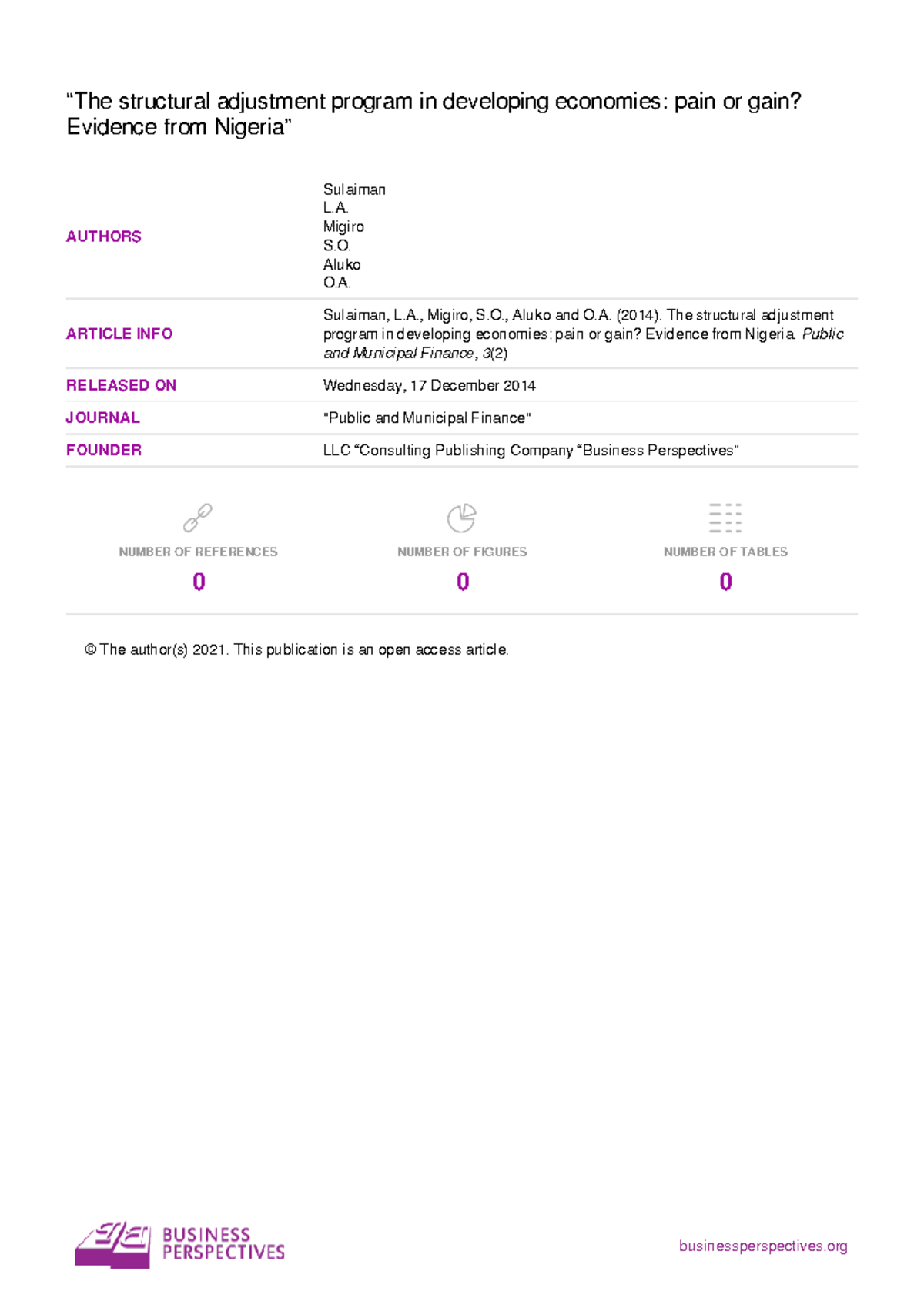 Developing economies structures