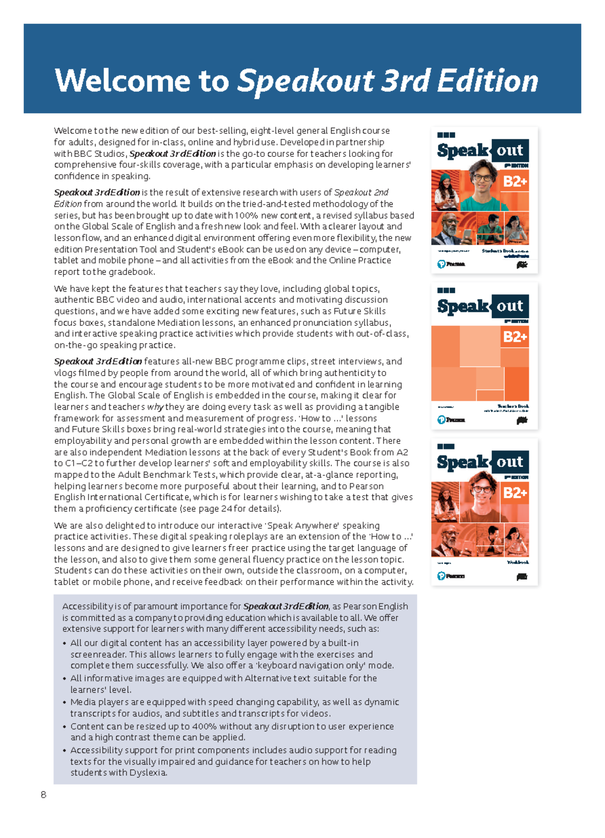 Speakout 3rd B2+ Teacher's Book 2022 - Welcome to the new edition of our best-selling, eight ...