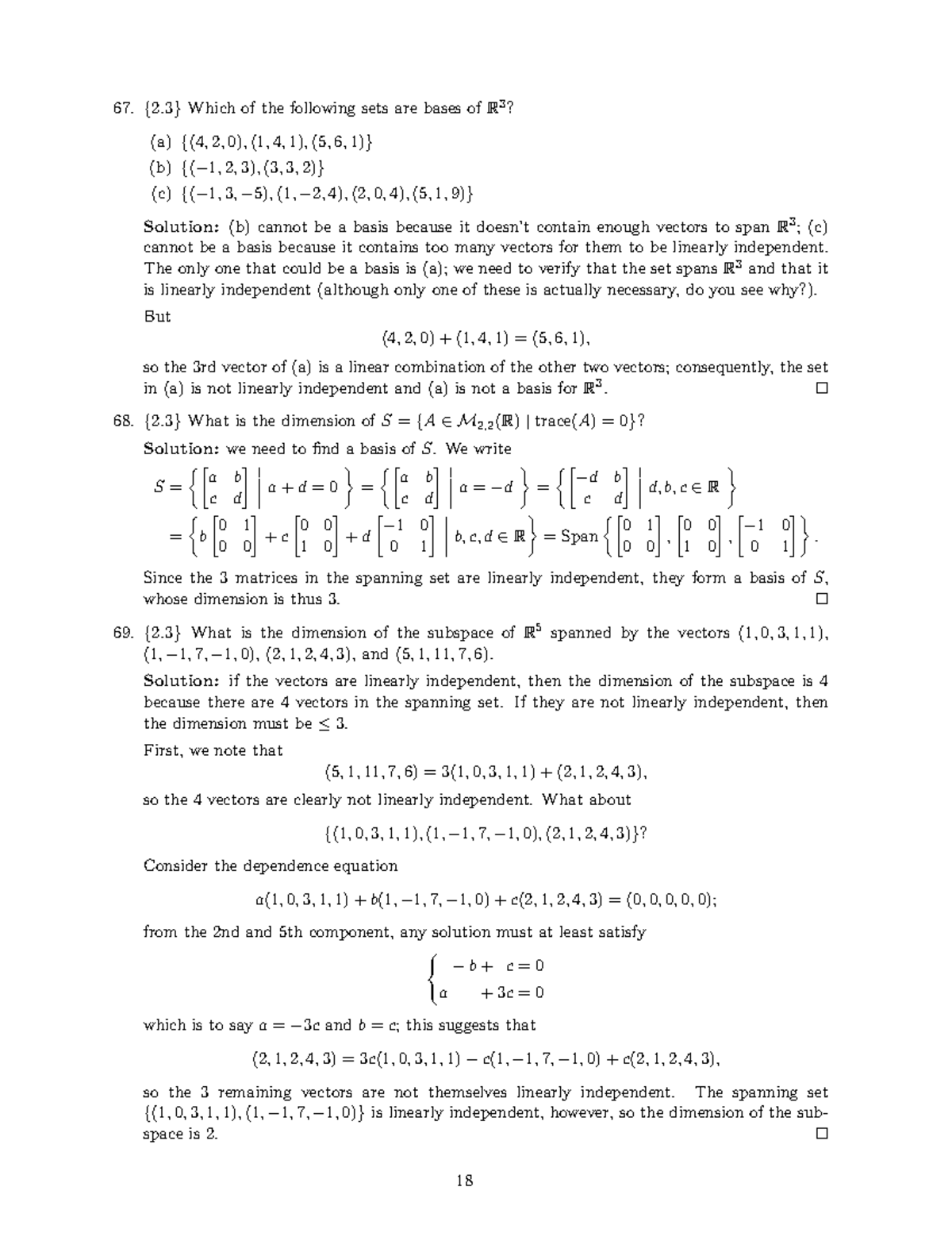 MAT1341 - DGD6 - exercises - { 2. 3 } Which of the following sets are ...