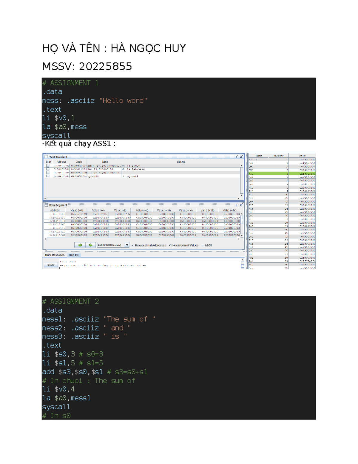 LAB5 20225855 Hangochuy - HỌ VÀ TÊN : HÀ NGỌC HUY MSSV: 20225855 ...