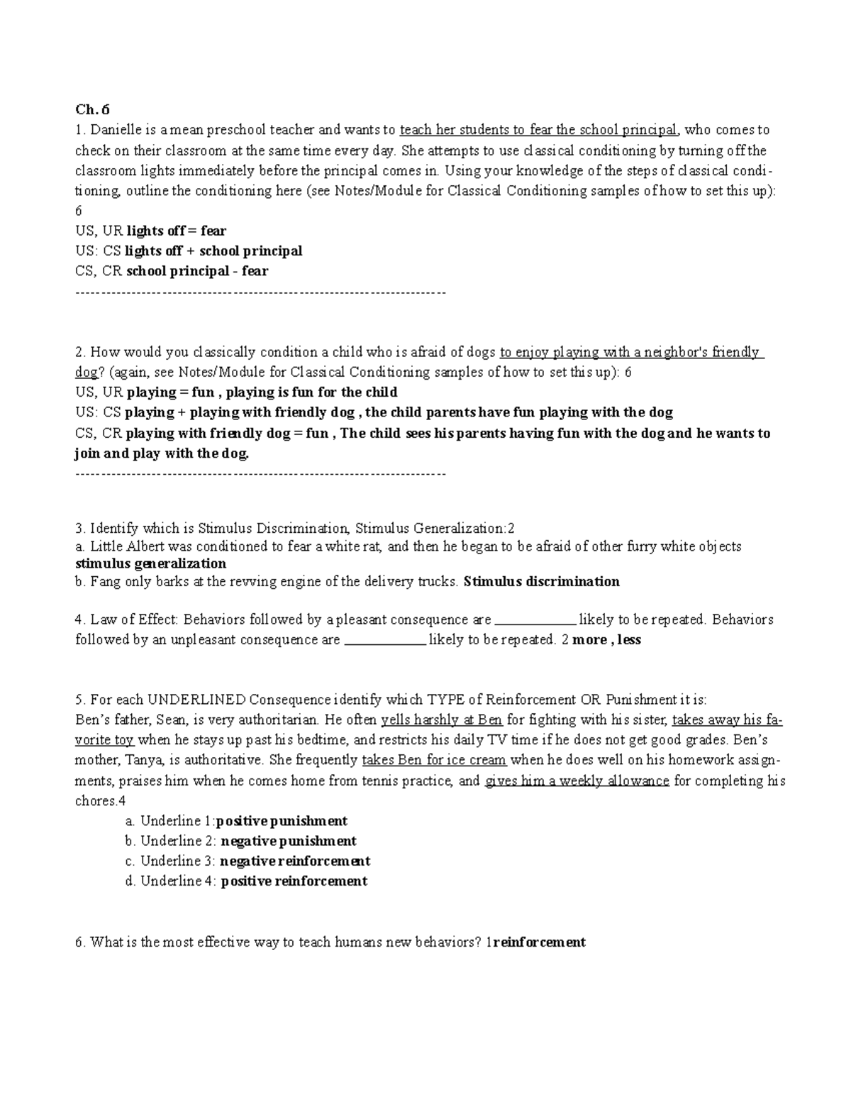 PSY+140+Assignment+6+Learning+Motivation+Emotion+Well+Being+Ch+6+10+14 copy - Ch. 6 Danielle is ...