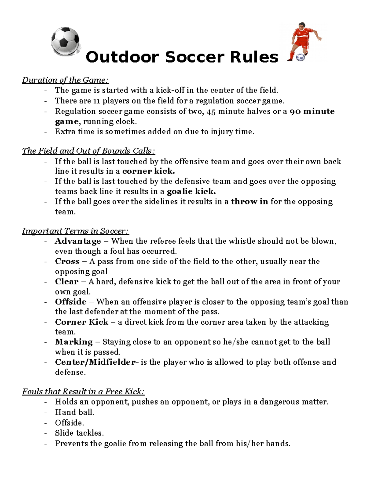 How Long Is An Outdoor Soccer Game at Ramona Hernandez blog