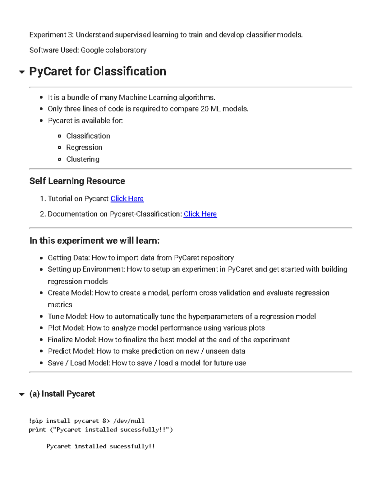 Pycaret 2 - Wow - Experiment 3: Understand supervised learning to train ...