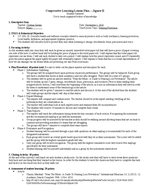 Demonstration Lesson - Demonstration Lesson Teacher & Student Centered ...