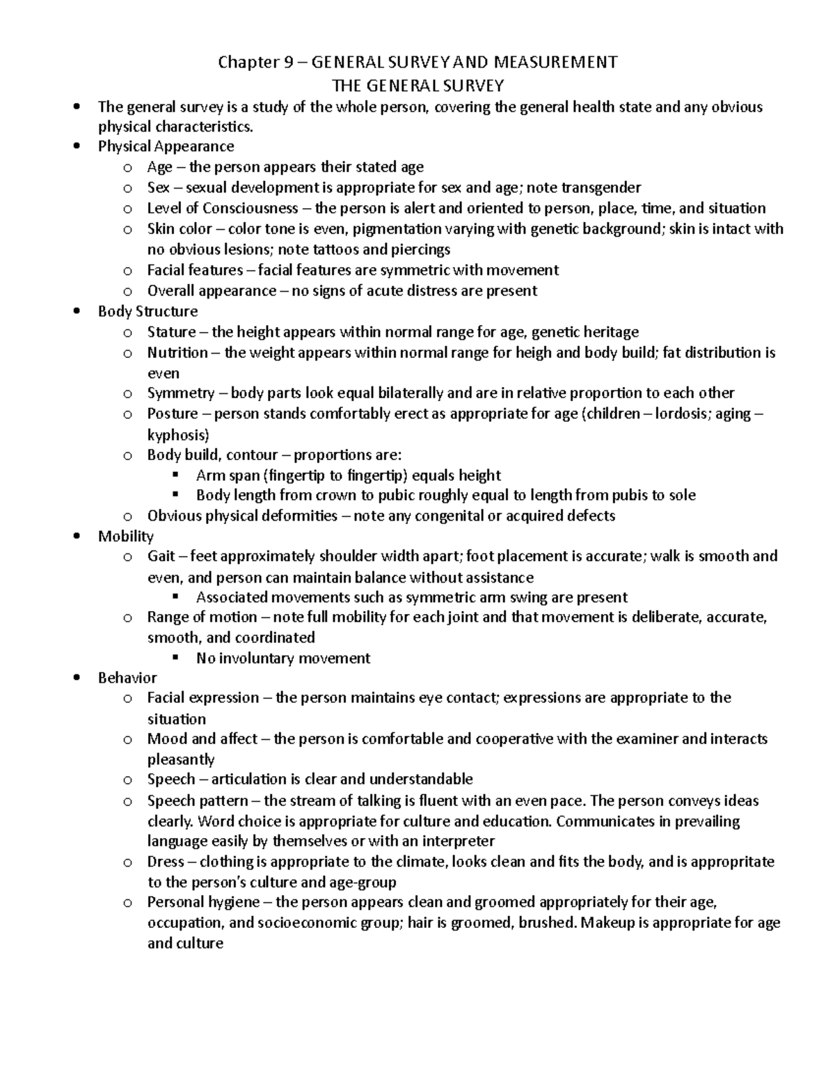 Chapter 9 - ………. - Chapter 9 – GENERAL SURVEY AND MEASUREMENT THE ...