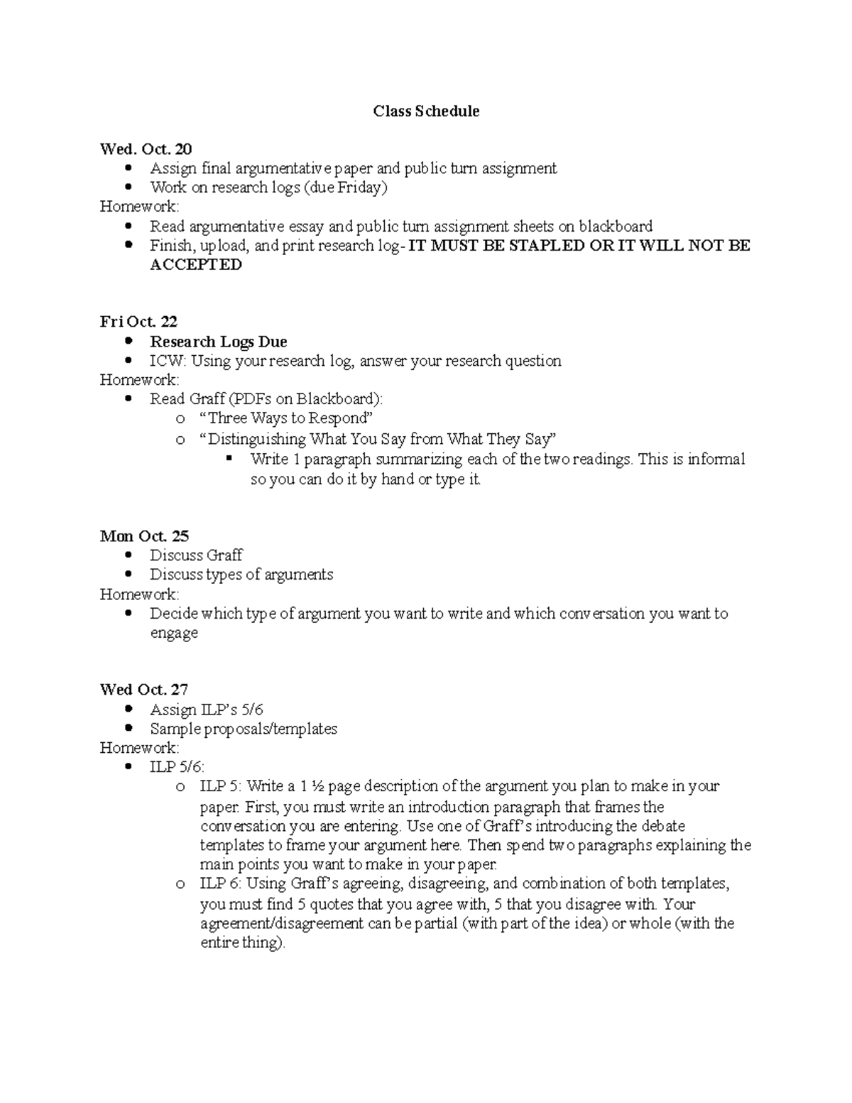 Class Schedule November/Class Schedule November/Class Schedule November ...