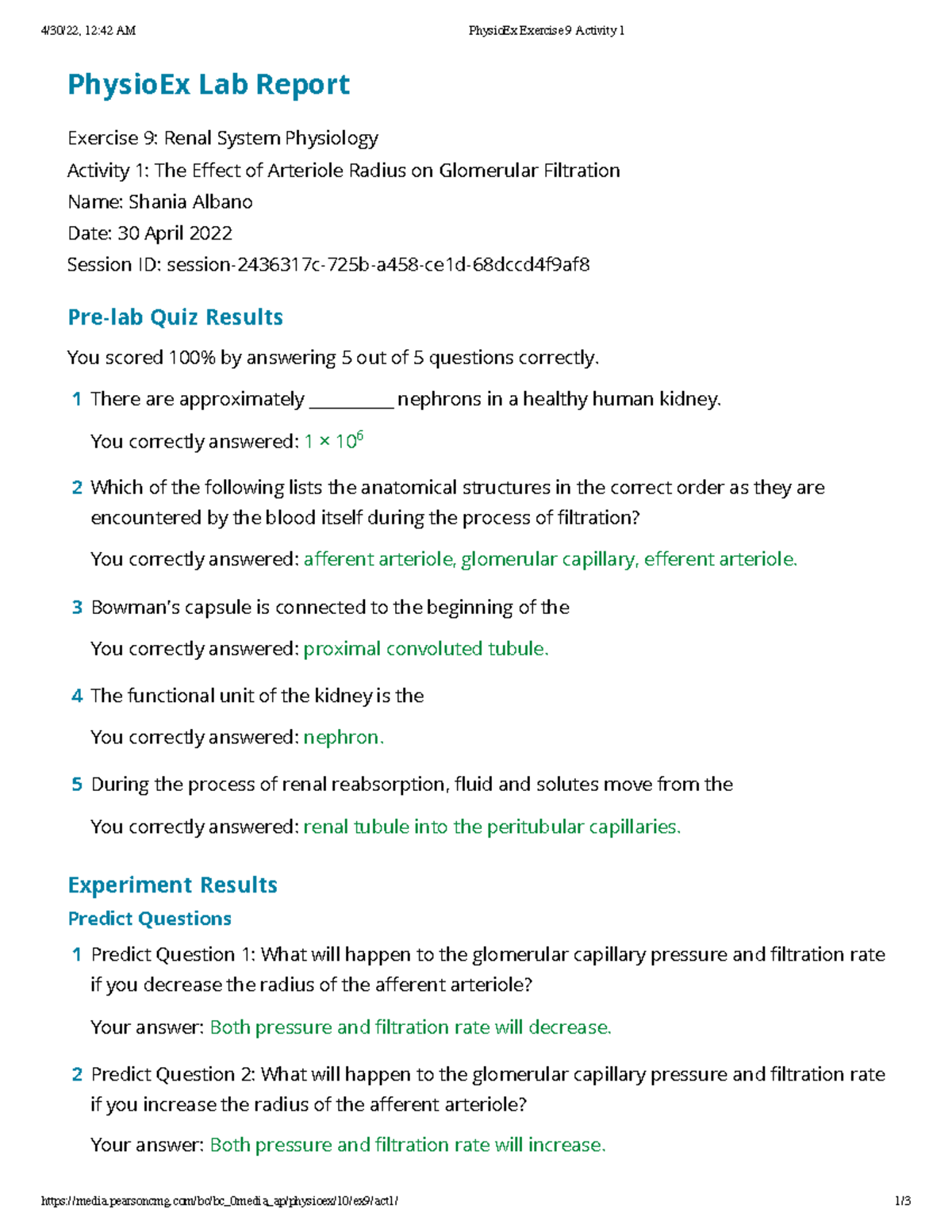CH 25 Physio Ex Exercise 9 Activity 1 - 4/30/22, 12:42 AM PhysioEx ...