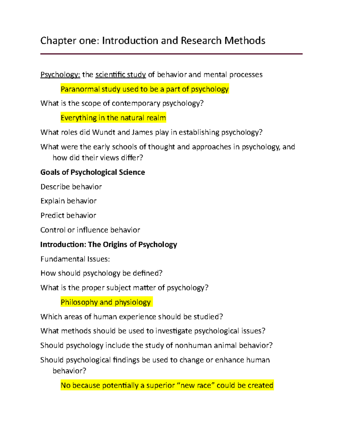 Introduction and Research Methods - Chapter one: Introduction and ...