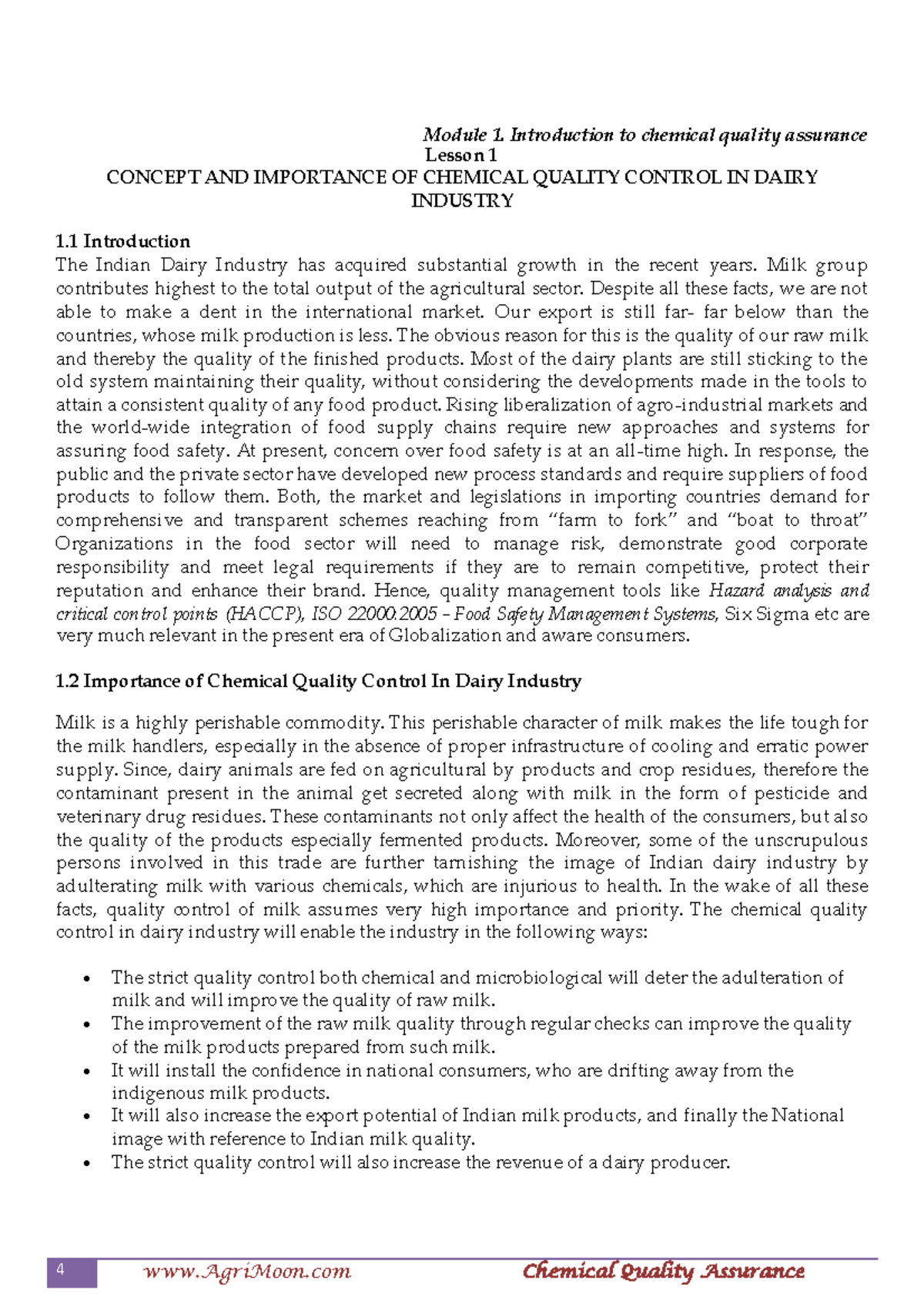 Chemical- Quality- Assurance Module 1 Lesson 1 - Module 1. Introduction ...