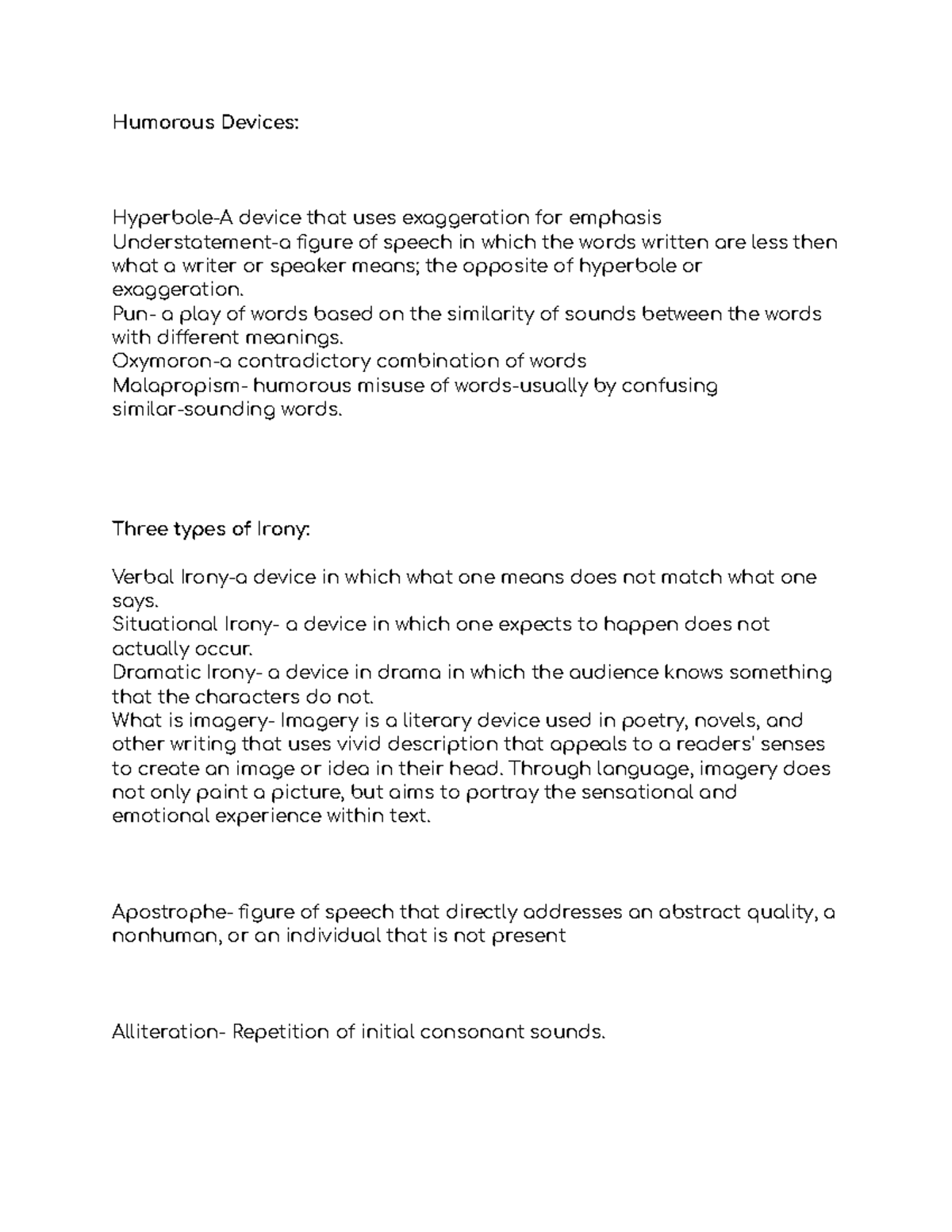 English DBA - Humorous Devices: Hyperbole-A device that uses ...