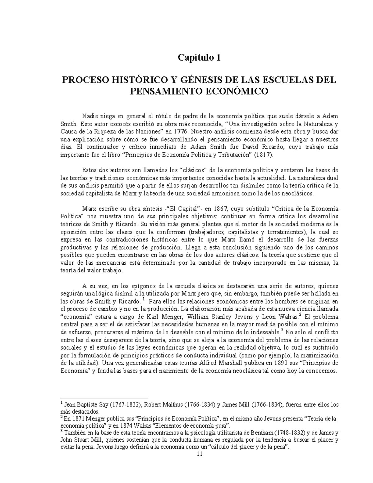 Costa-Langer-Rodriguez 1 - CapÌtulo 1 PROCESO HIST”RICO Y G.. DE LAS ESCUELAS DEL PENSAMIENTO ...