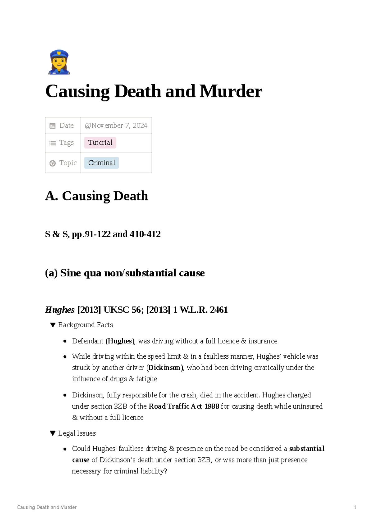 Causing Death and Murder - Causing Death and Murder Date Tags Tutorial ...