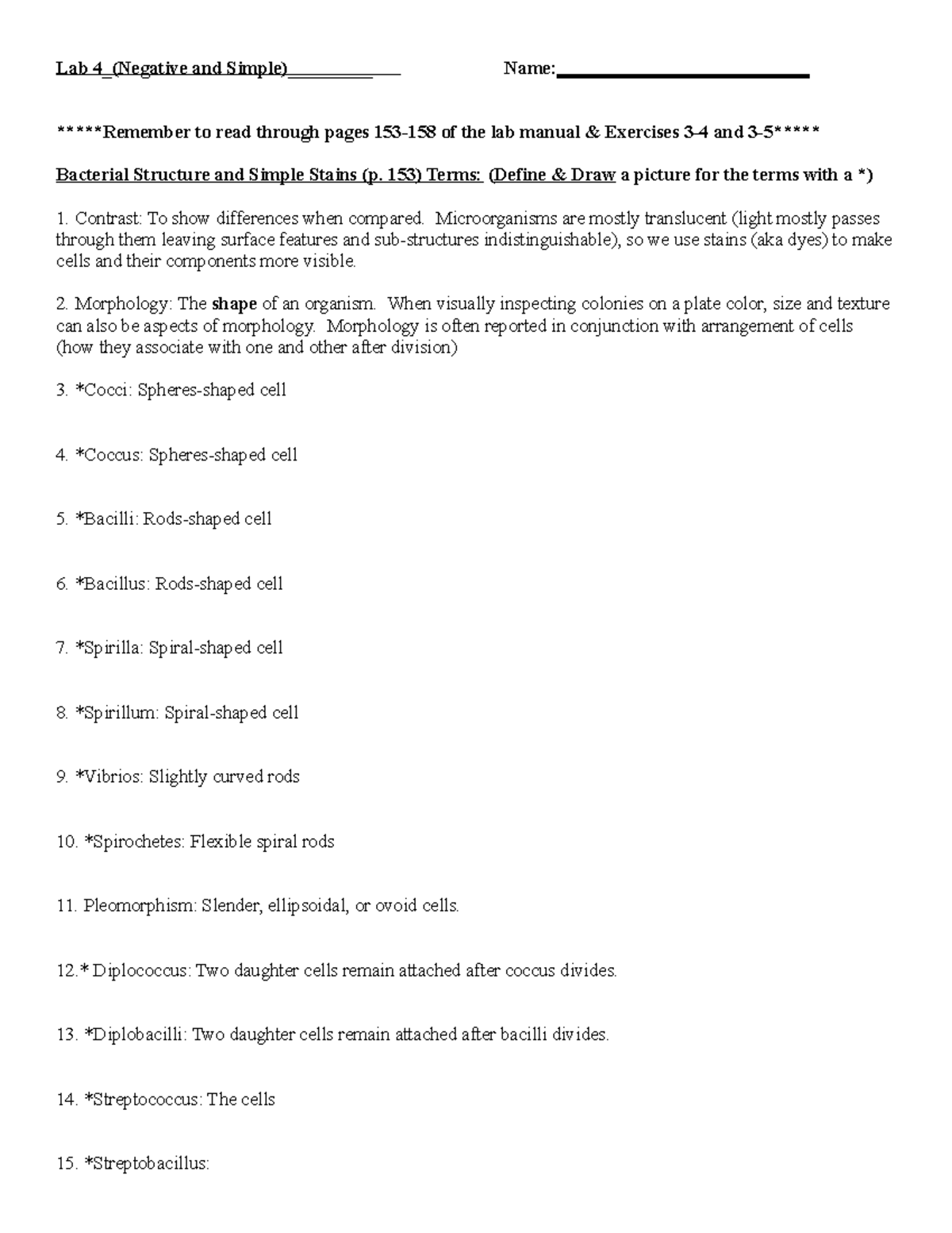 Lab 4 - This lab covers Negative and Simple in lab 4 and these notes ...